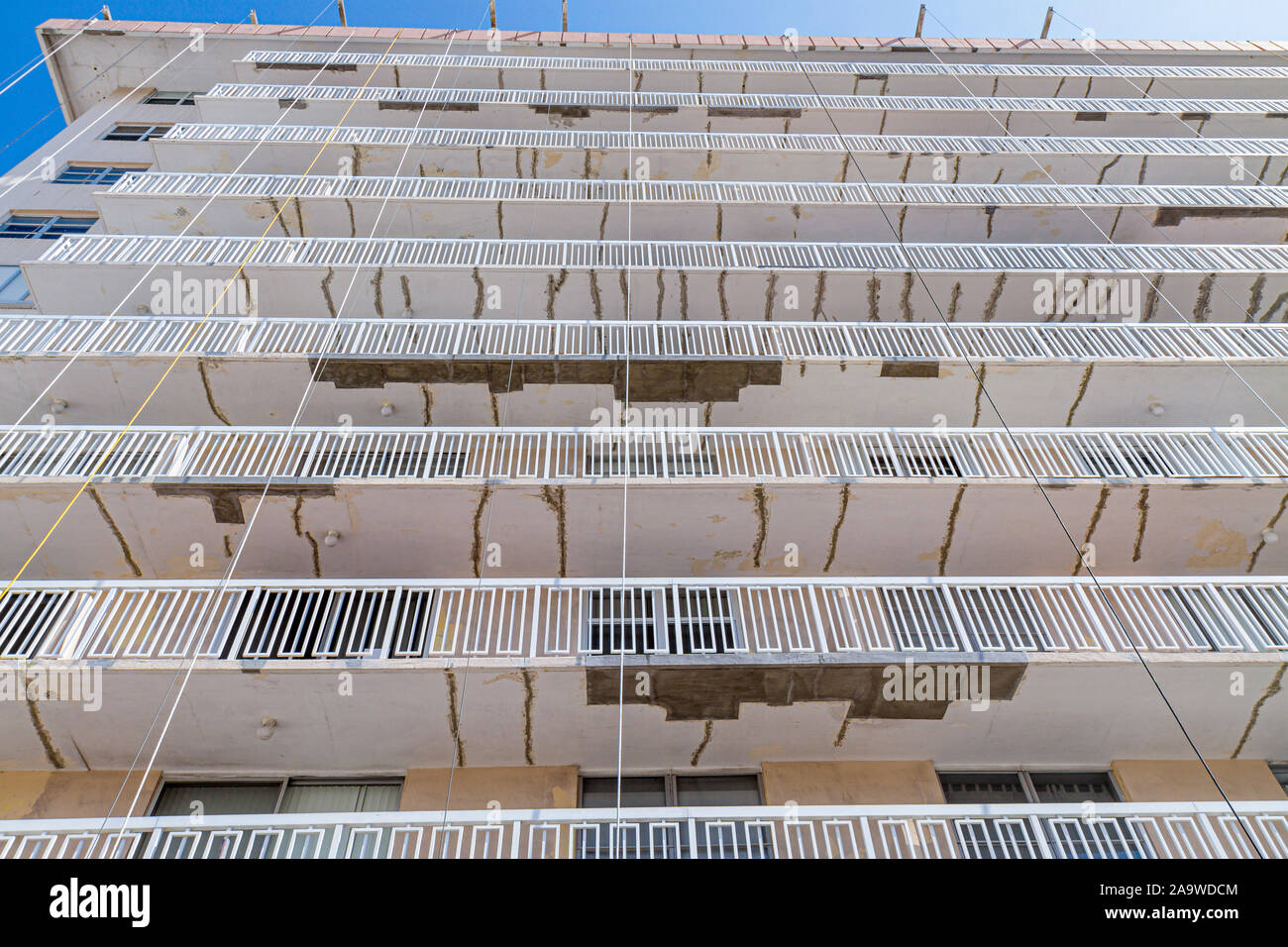 Miami Beach Florida,Ocean Drive,Presidential Condominiums,concrete ...