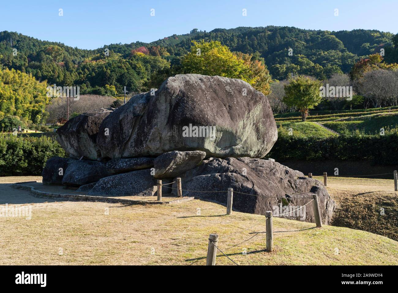 Ishibutai Kofun, Asuka Village, Nara Prefecture, Japan Stock Photo - Alamy