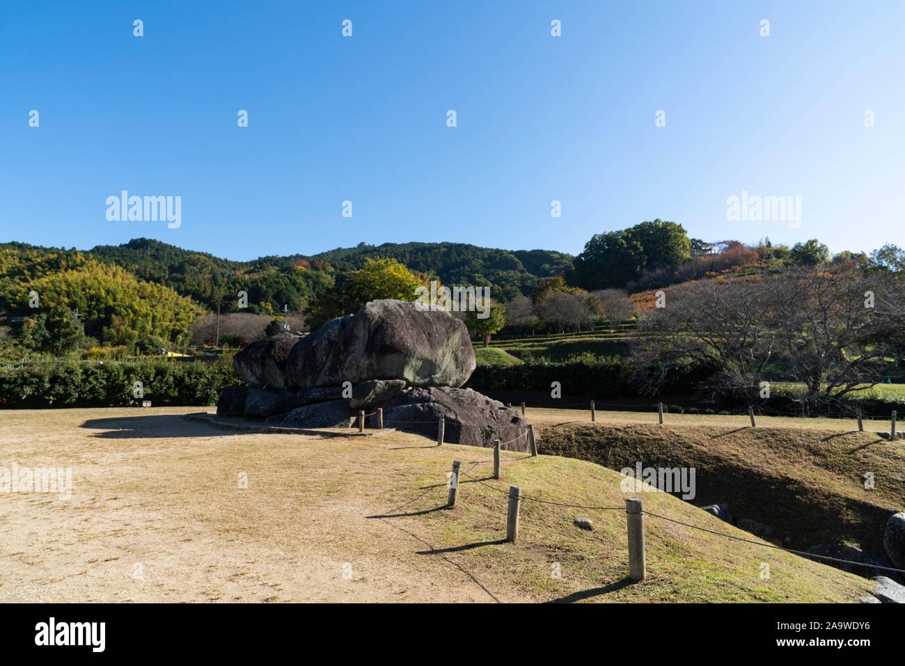 Ishibutai Kofun, Asuka Village, Nara Prefecture, Japan Stock Photo - Alamy