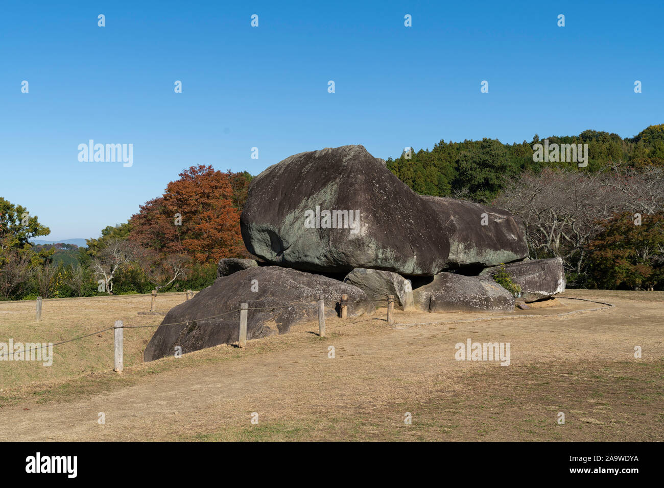 Ishibutai Kofun, Asuka Village, Nara Prefecture, Japan Stock Photo - Alamy