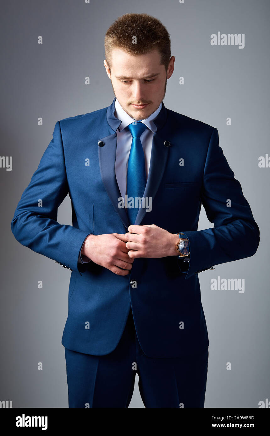 Businessman adjusting his cuffs hi-res stock photography and images - Alamy