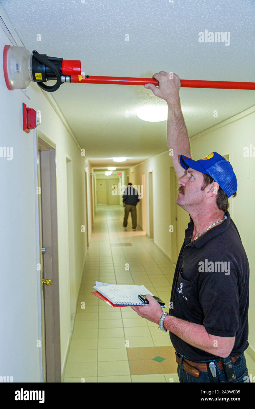 Miami Beach Florida,Presidential Condominiums,fire alarm inspection ...