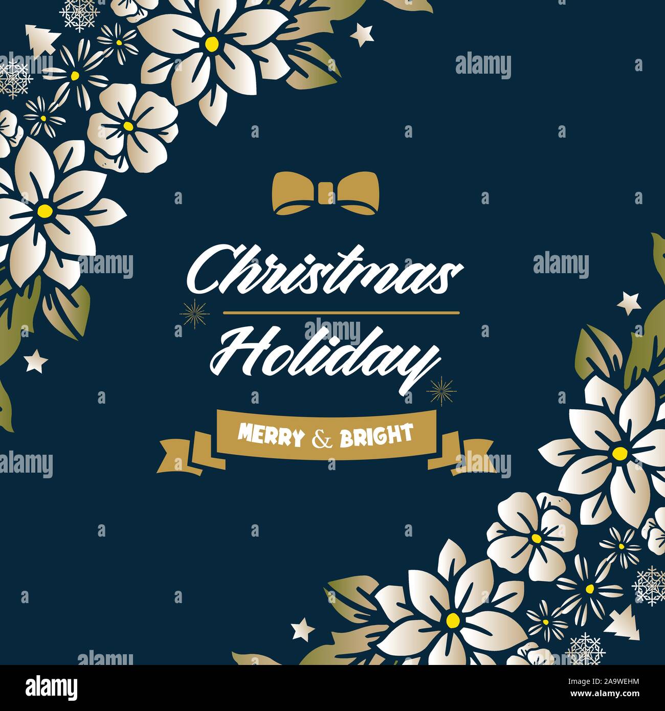 Invitation card decoration of christmas holiday, with wallpaper of ...