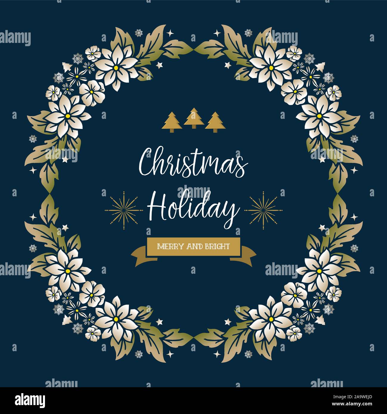 Invitation card decoration of christmas holiday, with wallpaper of ...