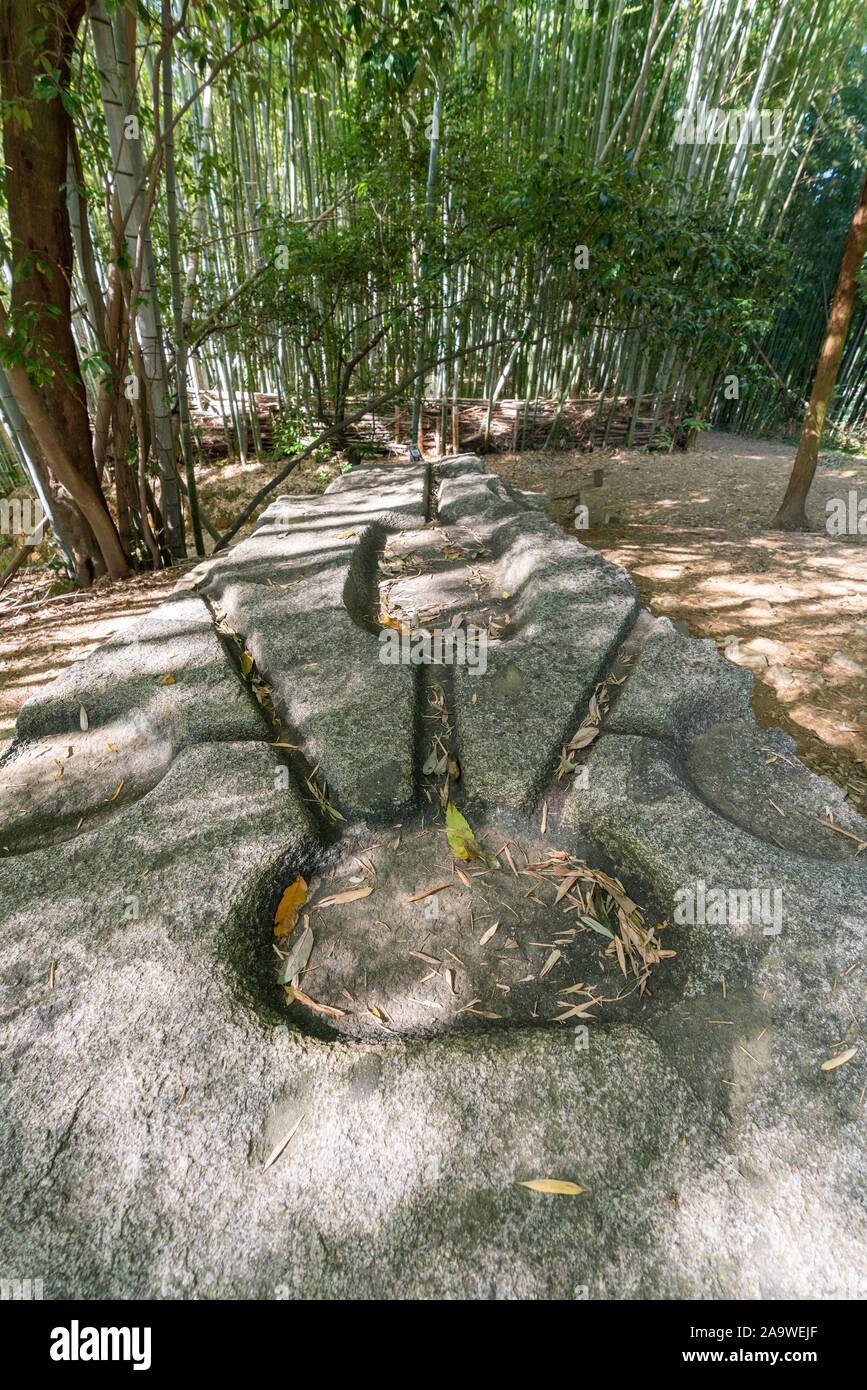 Sakafuneishi Ruins, Asuka Village, Nara Prefecture, Japan Stock Photo ...