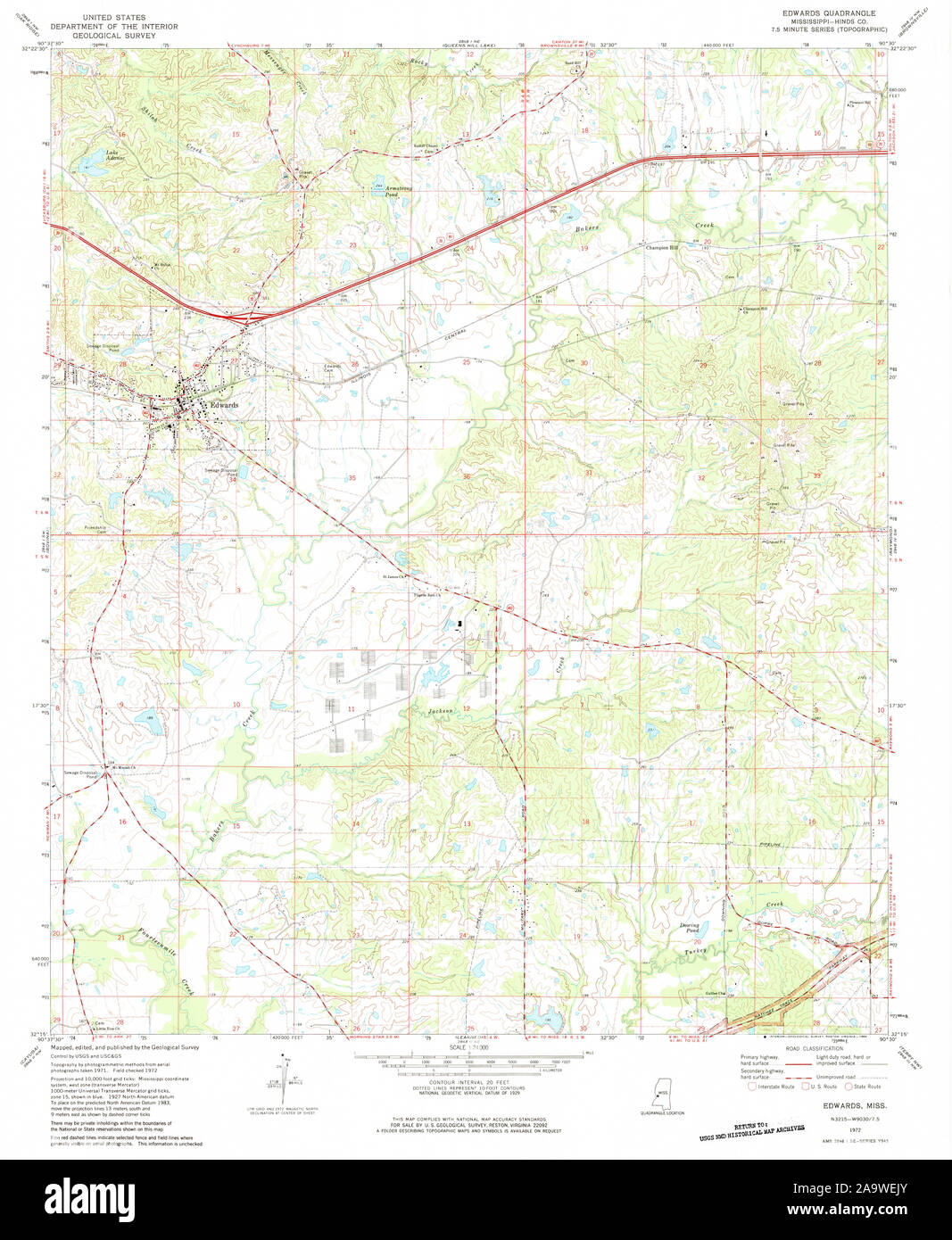 Edwards mississippi map hi-res stock photography and images - Alamy
