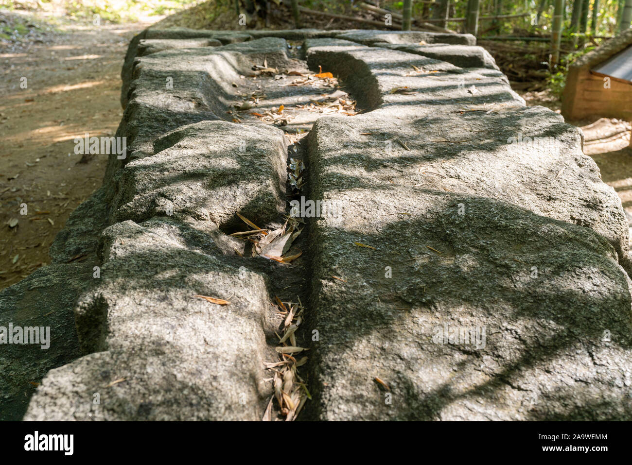 Sakafuneishi Ruins, Asuka Village, Nara Prefecture, Japan Stock Photo ...