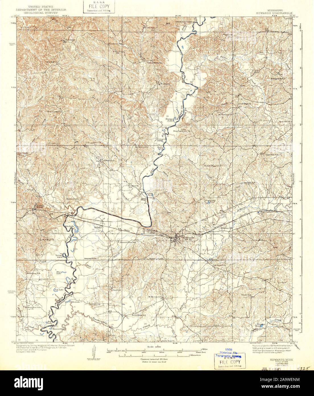 Edwards mississippi map hi-res stock photography and images - Alamy