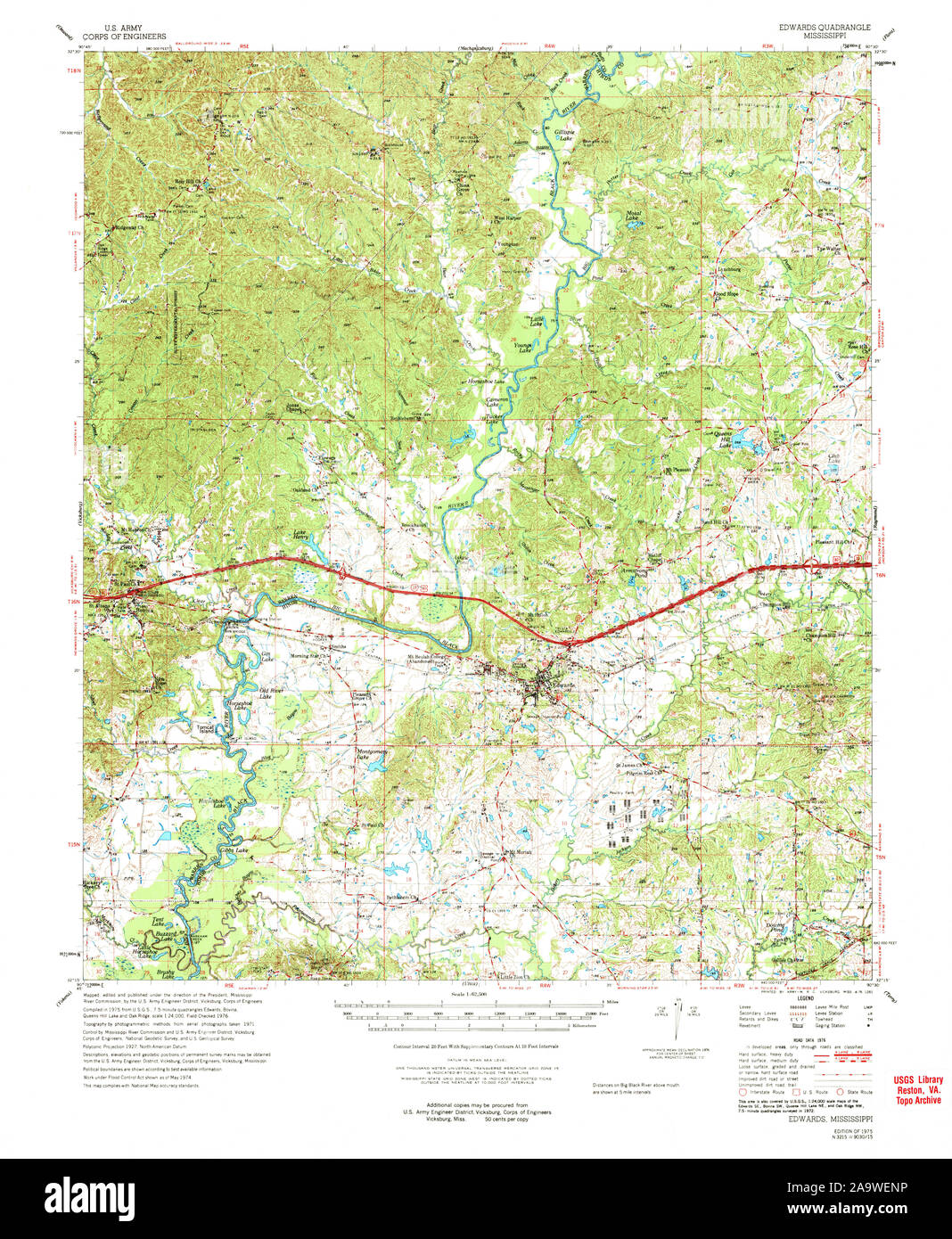 Edwards mississippi map hi-res stock photography and images - Alamy