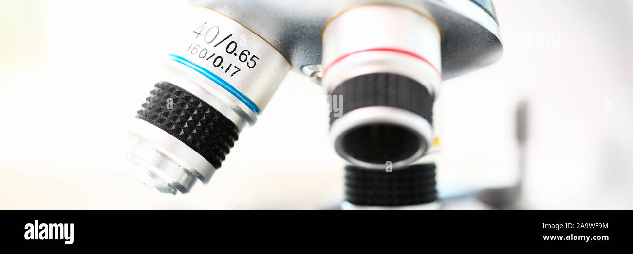 Head microscope on the background laboratory Stock Photo - Alamy