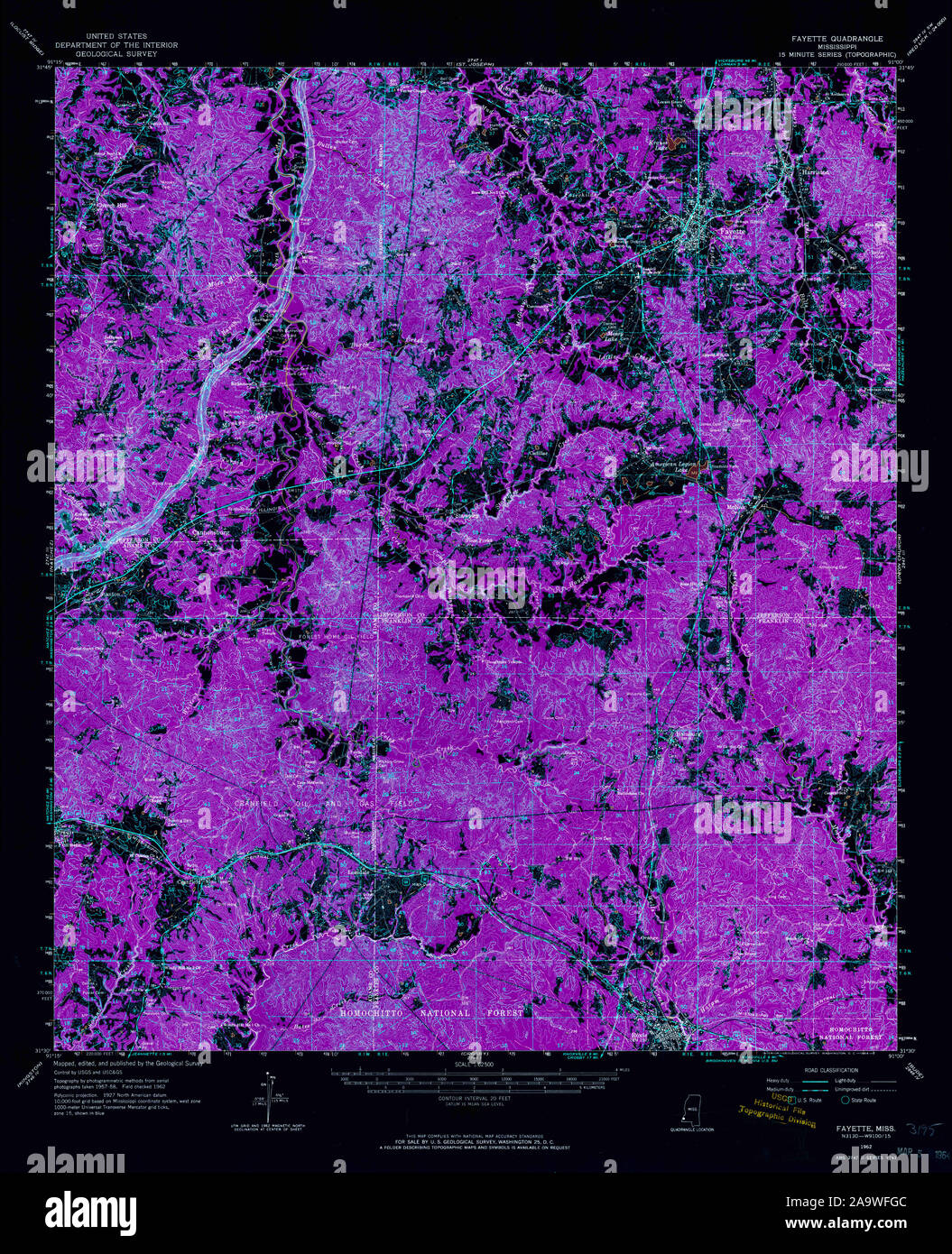 Fayette mississippi map hi-res stock photography and images - Alamy