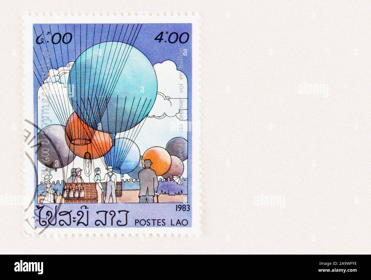 SEATTLE WASHINGTON - October 5, 2019: Postage stamp showing ground ...