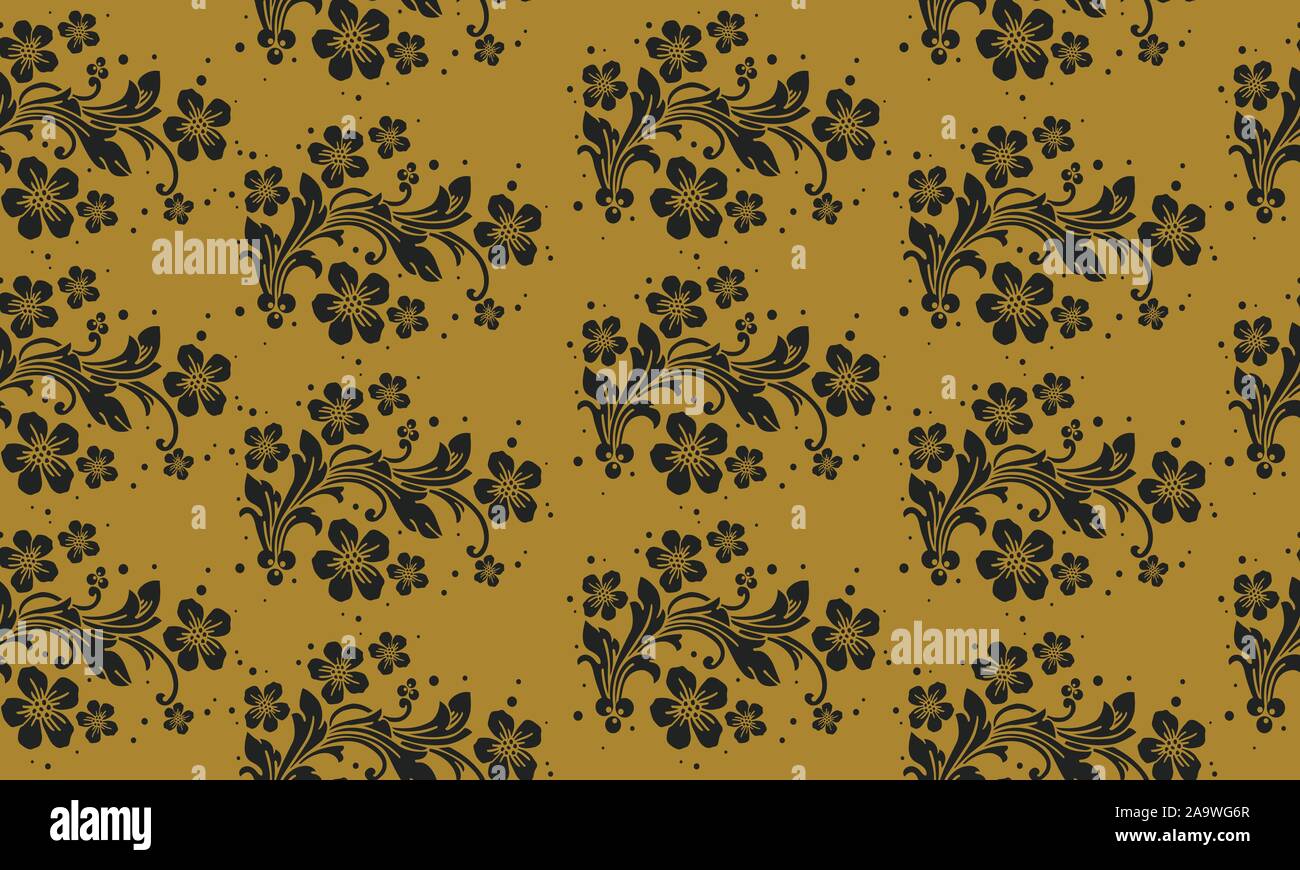 Template design of nature leaf floral pattern background Stock Vector ...