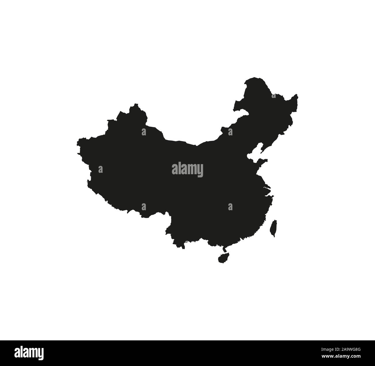 China map illustration Stock Vector Images - Alamy