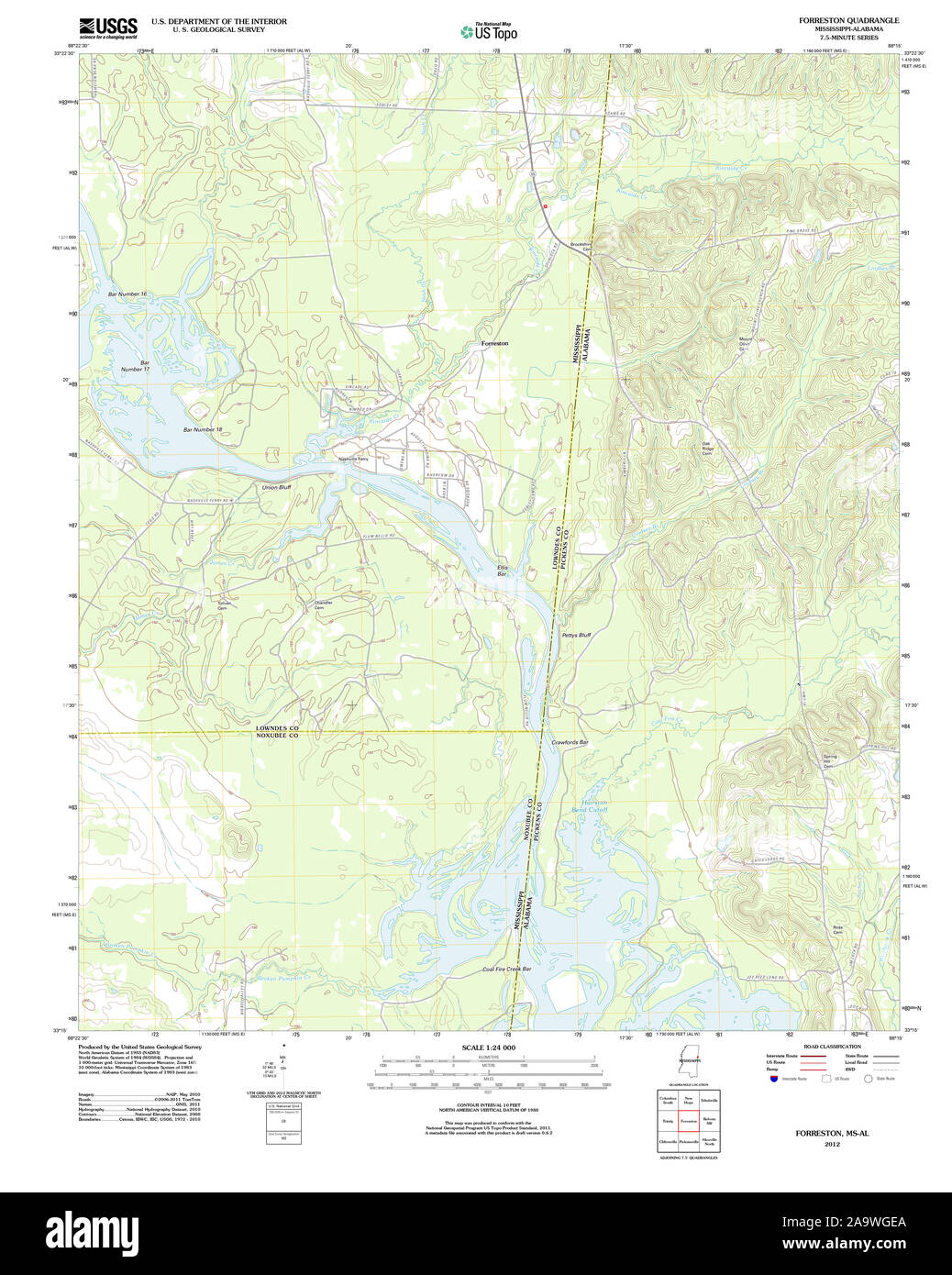 Map of forreston hi-res stock photography and images - Alamy