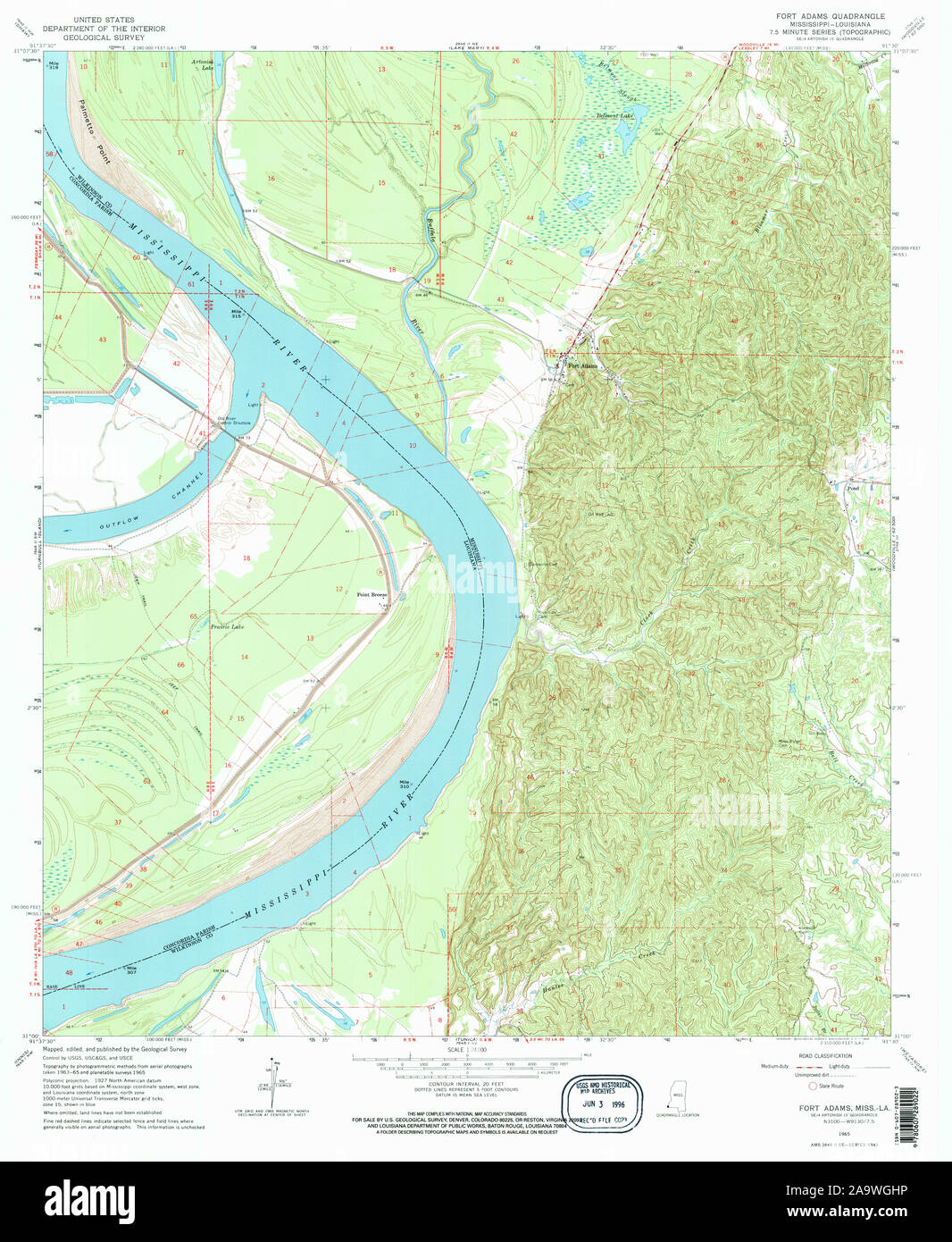 Adams mississippi map hi-res stock photography and images - Alamy