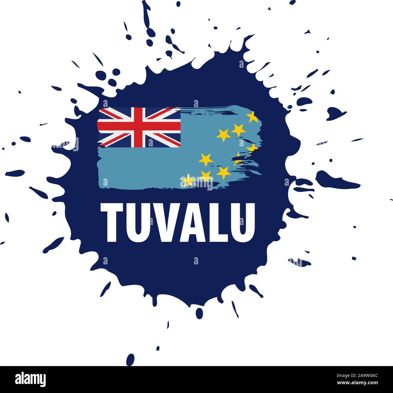 Tuvalu national flag made hi-res stock photography and images - Alamy