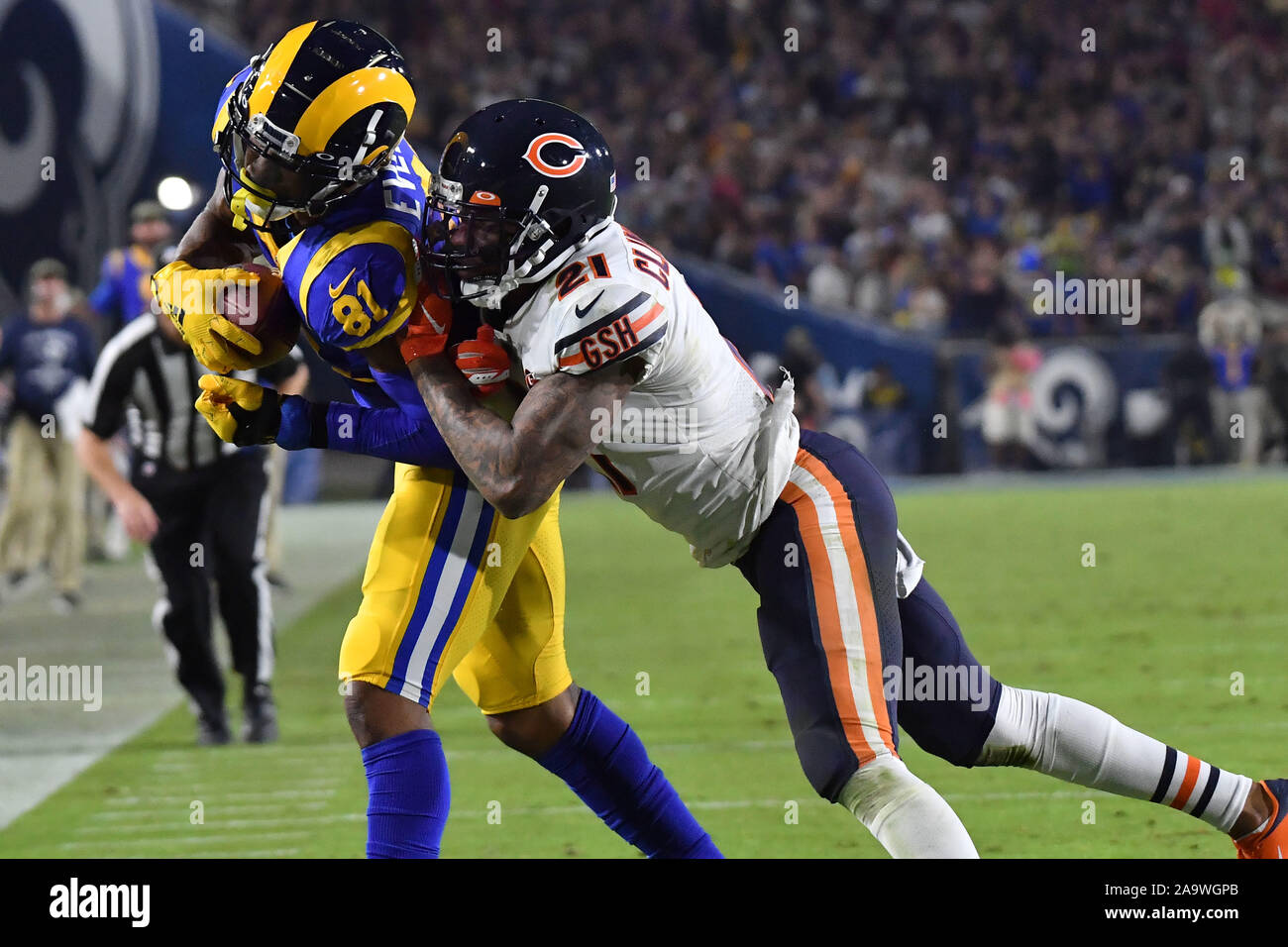 Los Angeles, CA. 17th Nov, 2019. Los Angeles Rams wide receiver Josh ...