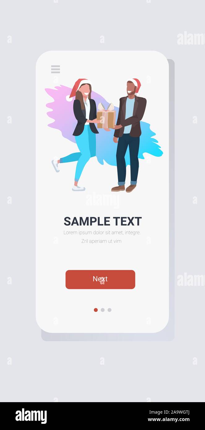 Merry christmas businessman holding in Stock Vector Images - Alamy