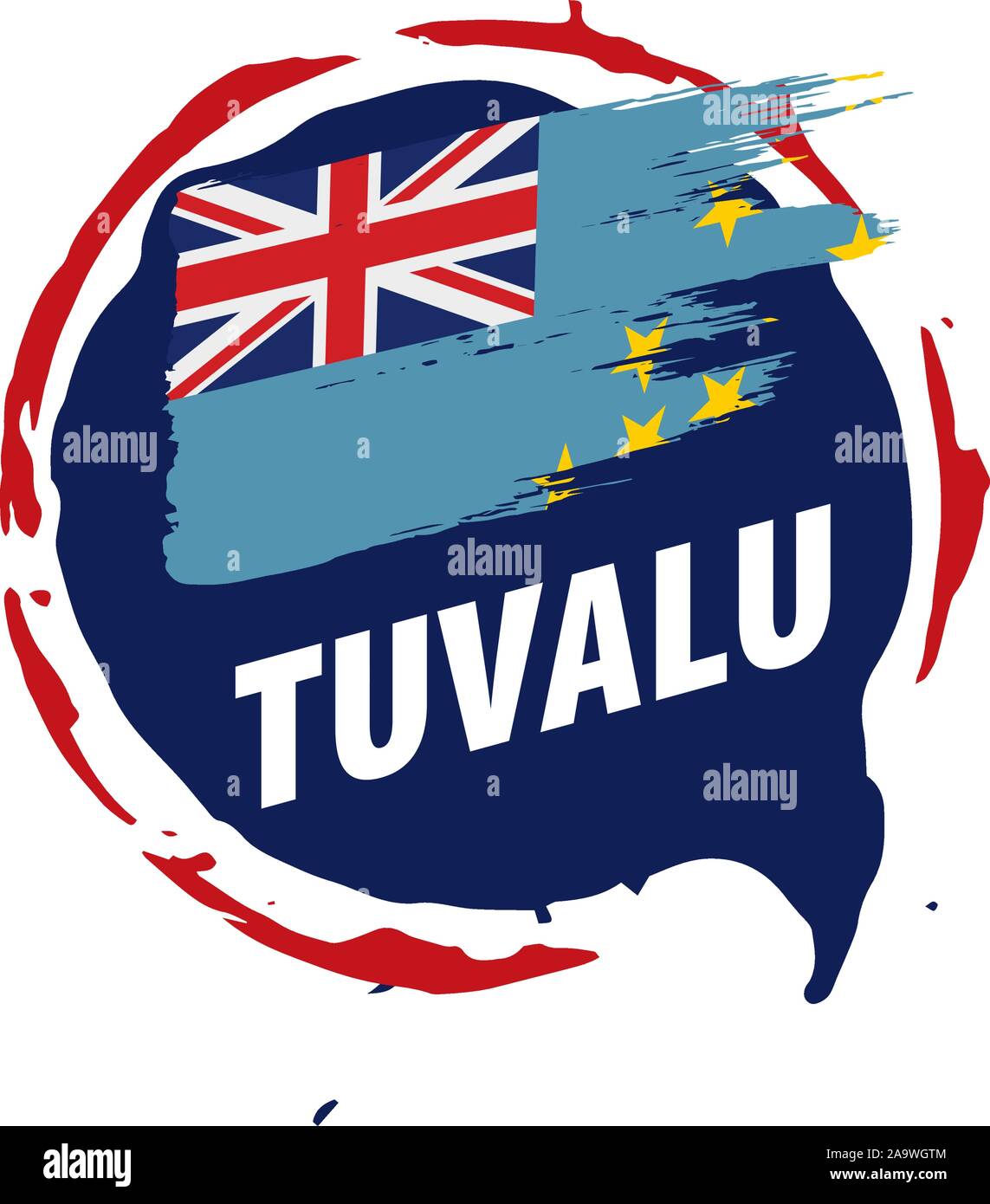 Tuvalu national flag made hi-res stock photography and images - Alamy