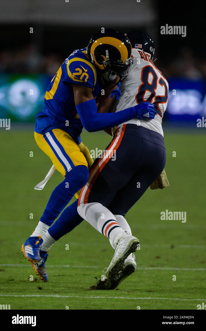 Los Angeles, CA. 17th Nov, 2019. Los Angeles Rams cornerback Jalen ...
