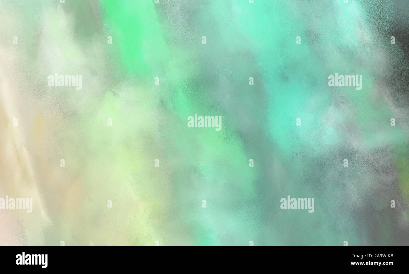 fine brush painted background with dark sea green, tea green and gray ...
