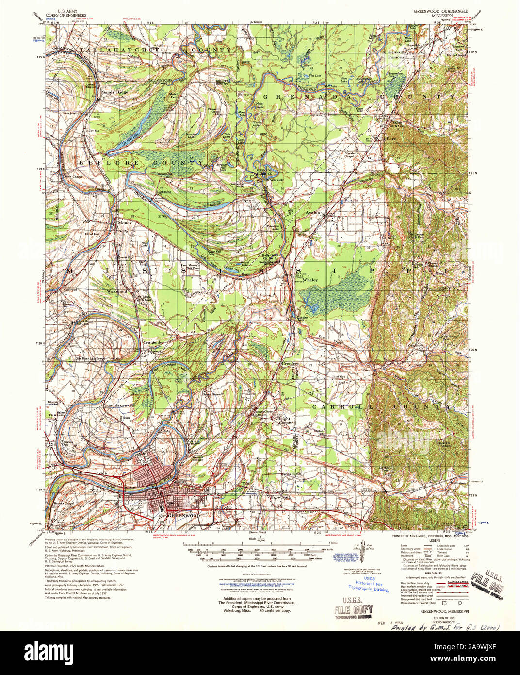 Greenwood mississippi map hi-res stock photography and images - Alamy