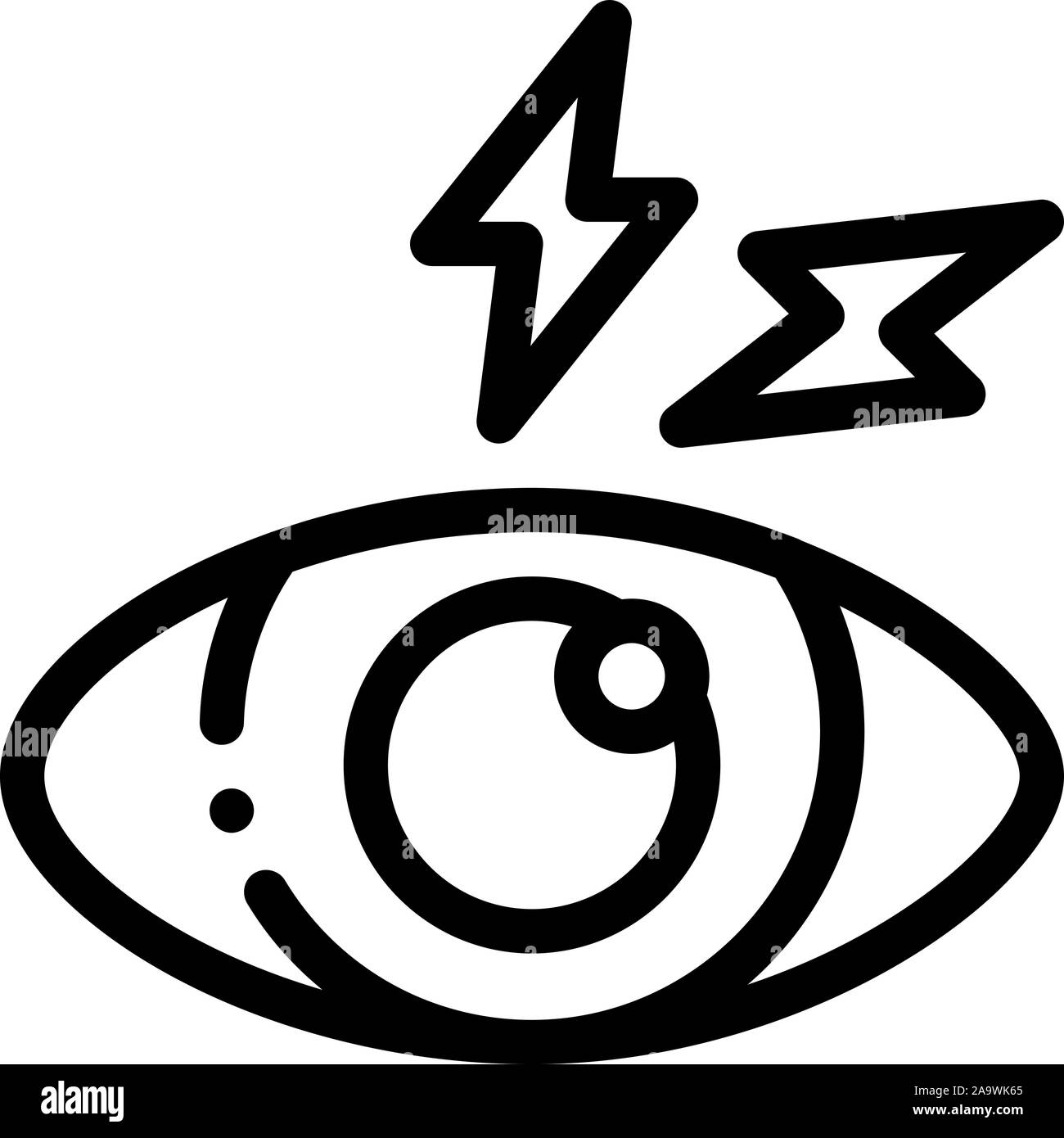 Eye Ache Icon Vector Outline Illustration Stock Vector Image & Art - Alamy