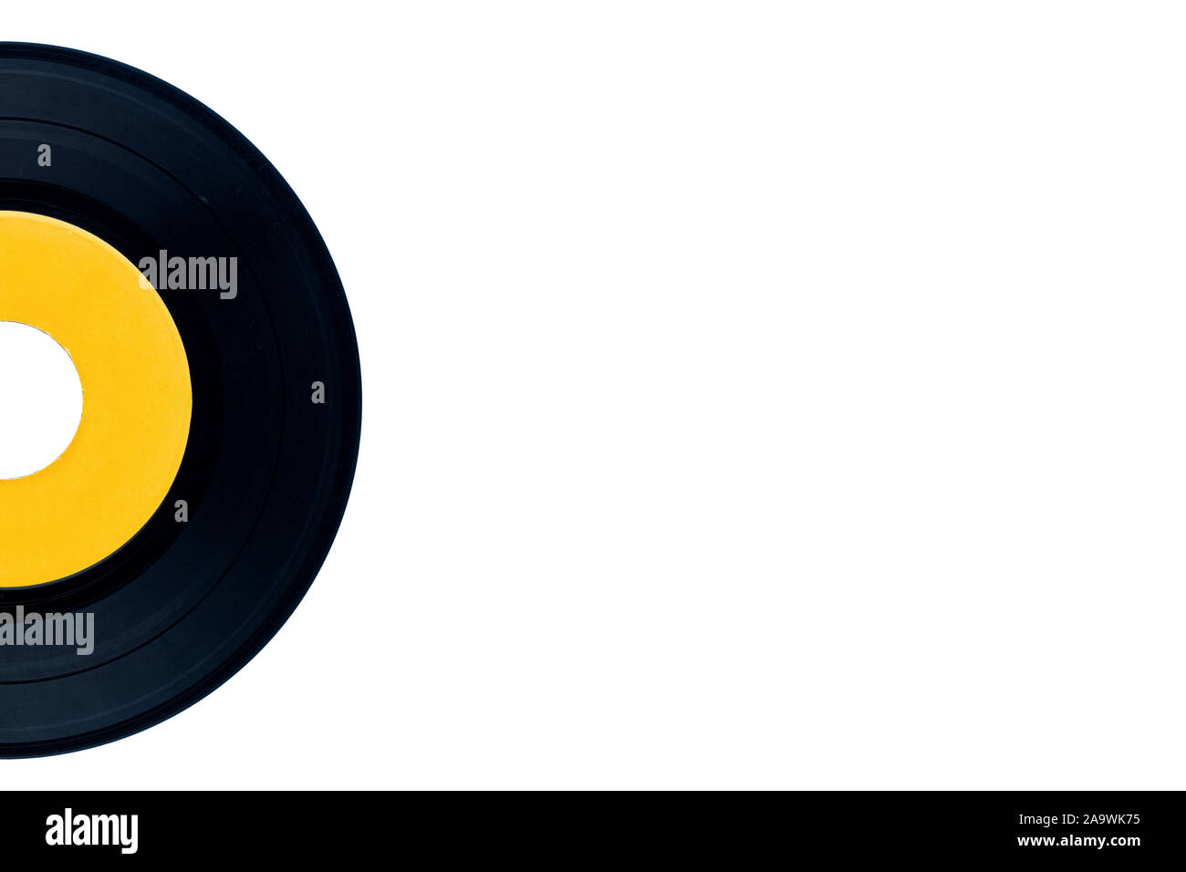 Vinyl record on isolated white background Stock Photo - Alamy