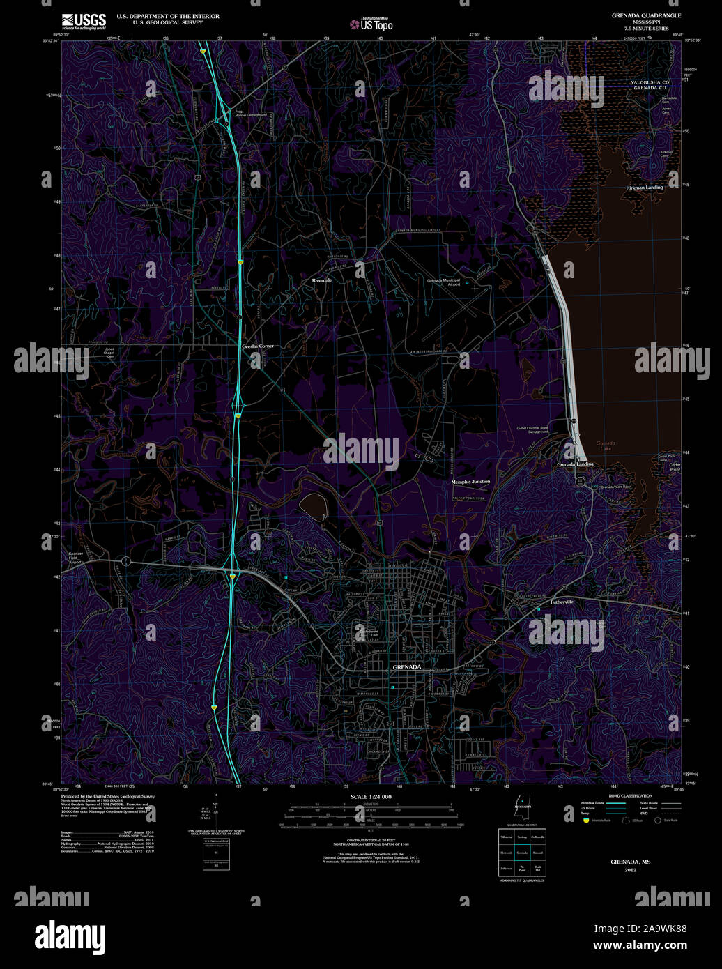 Historical grenada map hi-res stock photography and images - Alamy