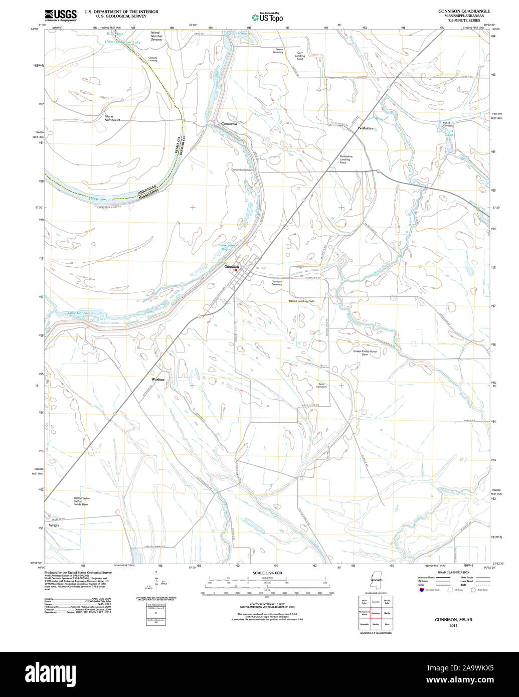 Gunnison map hi-res stock photography and images - Alamy