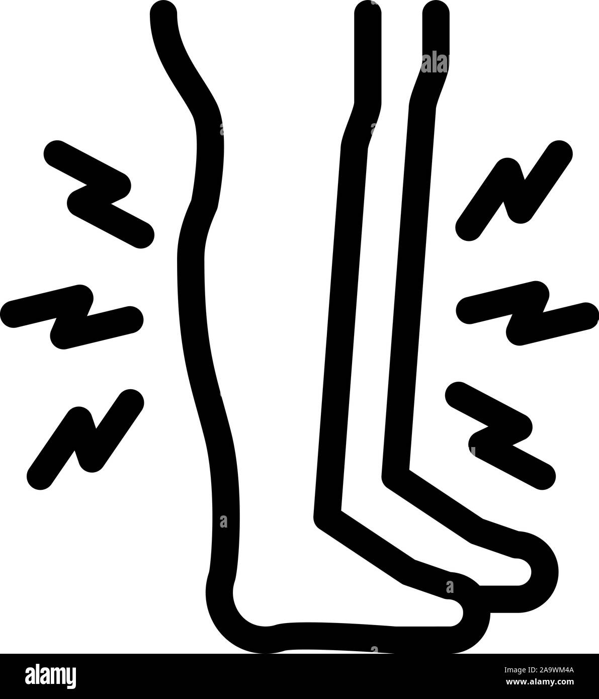 Muscle Pain Icon Vector Outline Illustration Stock Vector Image & Art ...