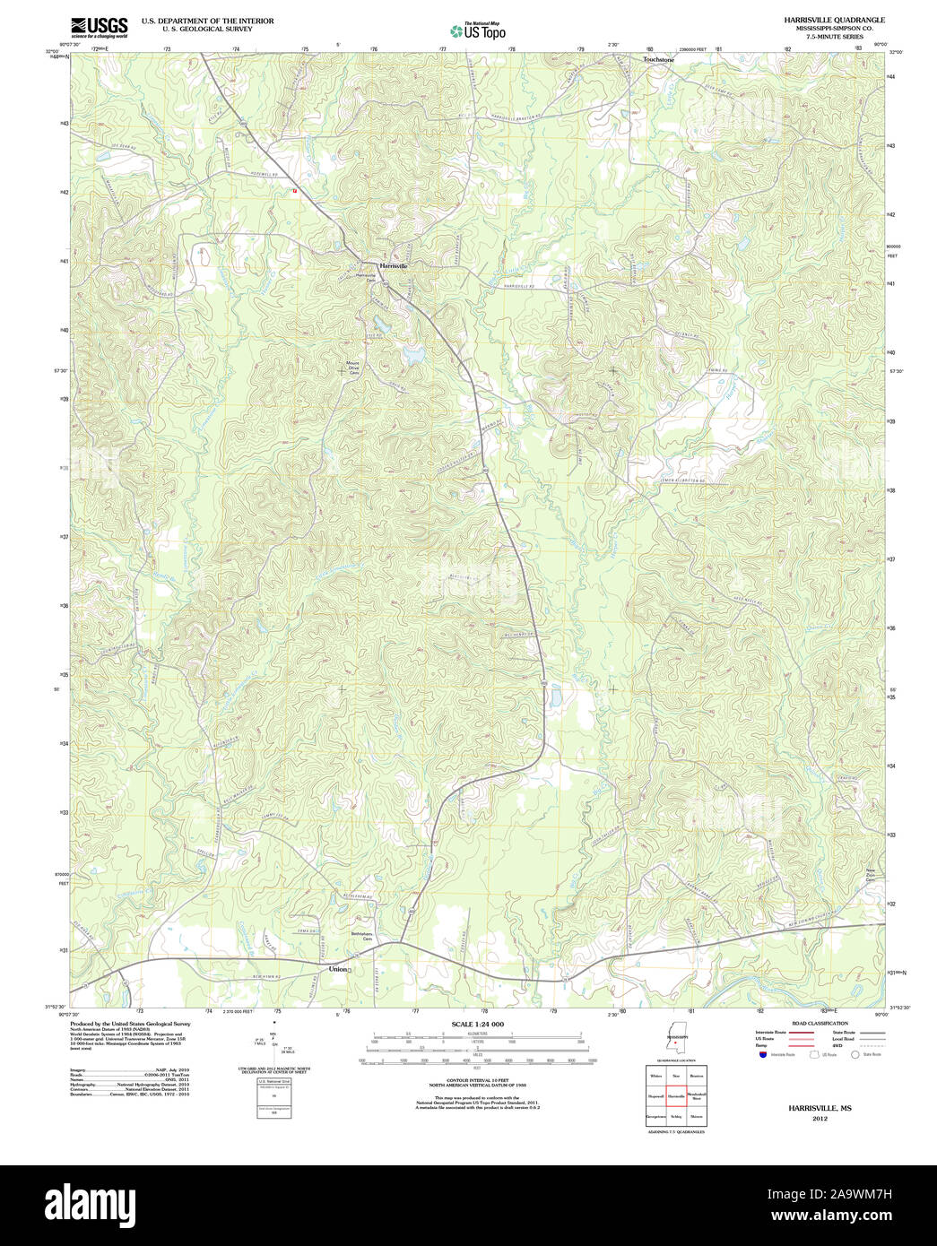Map of harrisville hi-res stock photography and images - Alamy