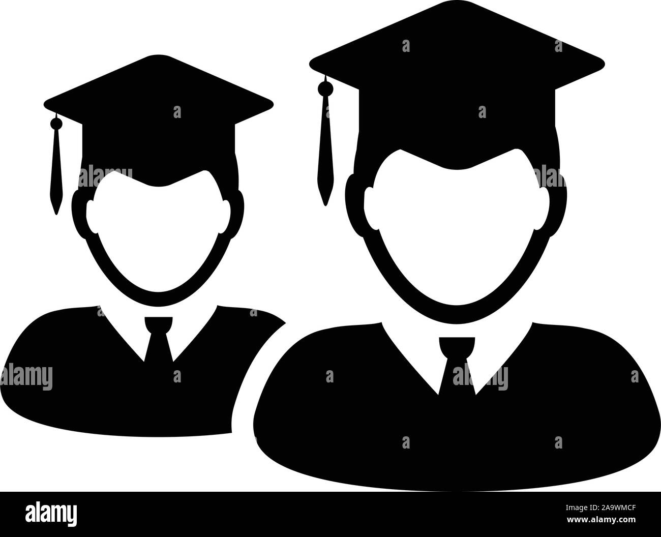 Knowledge icon vector male group of students person profile avatar with ...