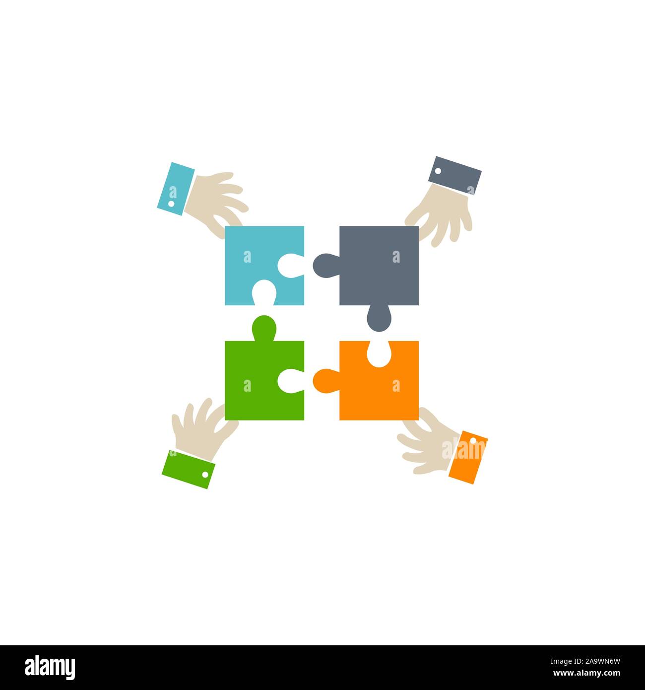 Teamwork icon on white background Stock Vector Image & Art - Alamy
