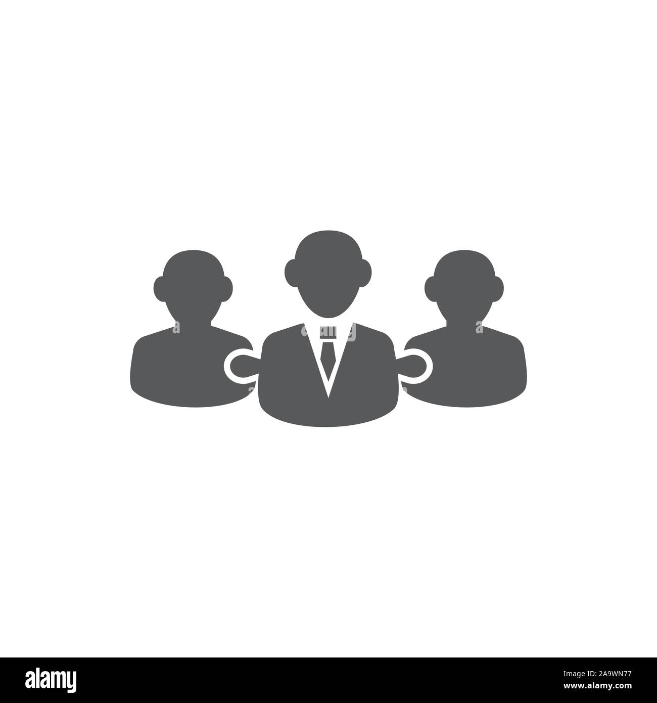 Team collaboration icon vector Stock Vector Images - Alamy