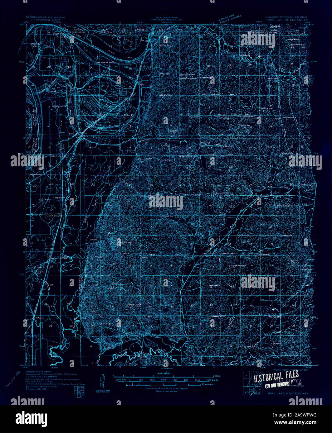Horn lake map hi-res stock photography and images - Alamy