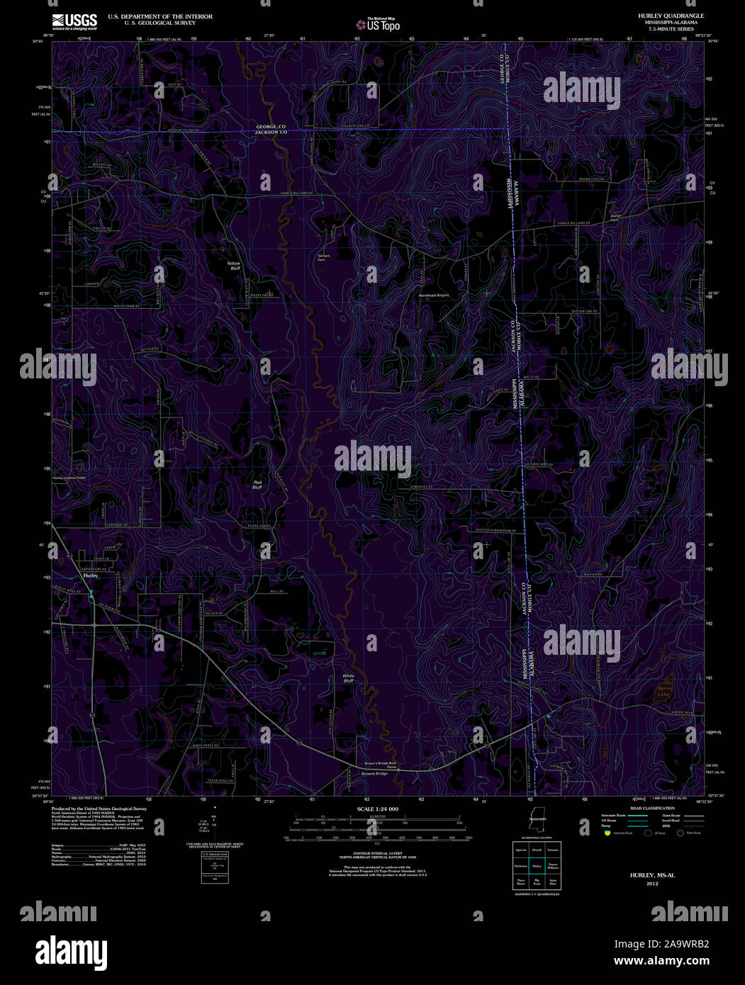 Map of hurley hi-res stock photography and images - Alamy