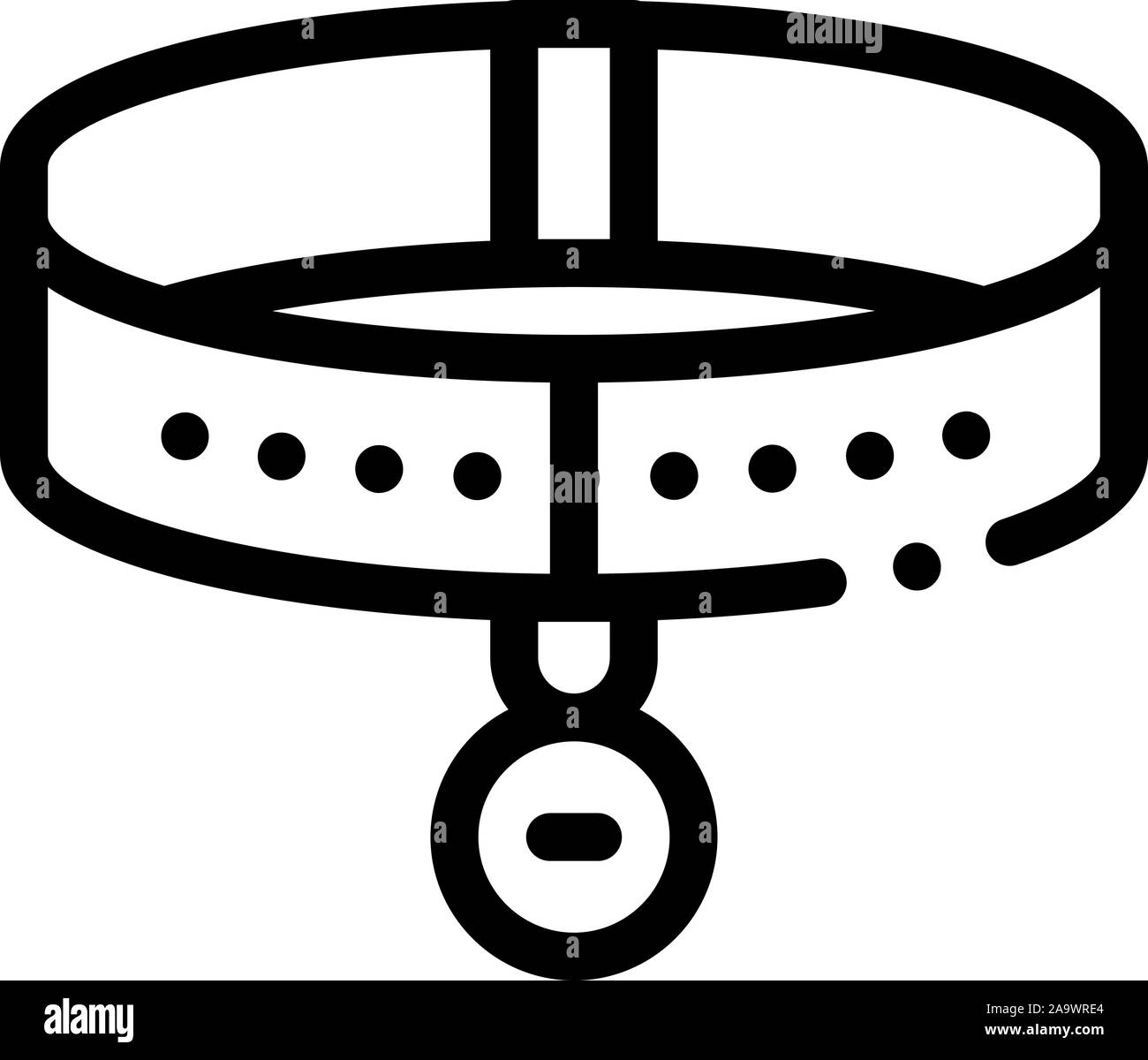Collar Icon Vector Outline Illustration Stock Vector Image & Art - Alamy