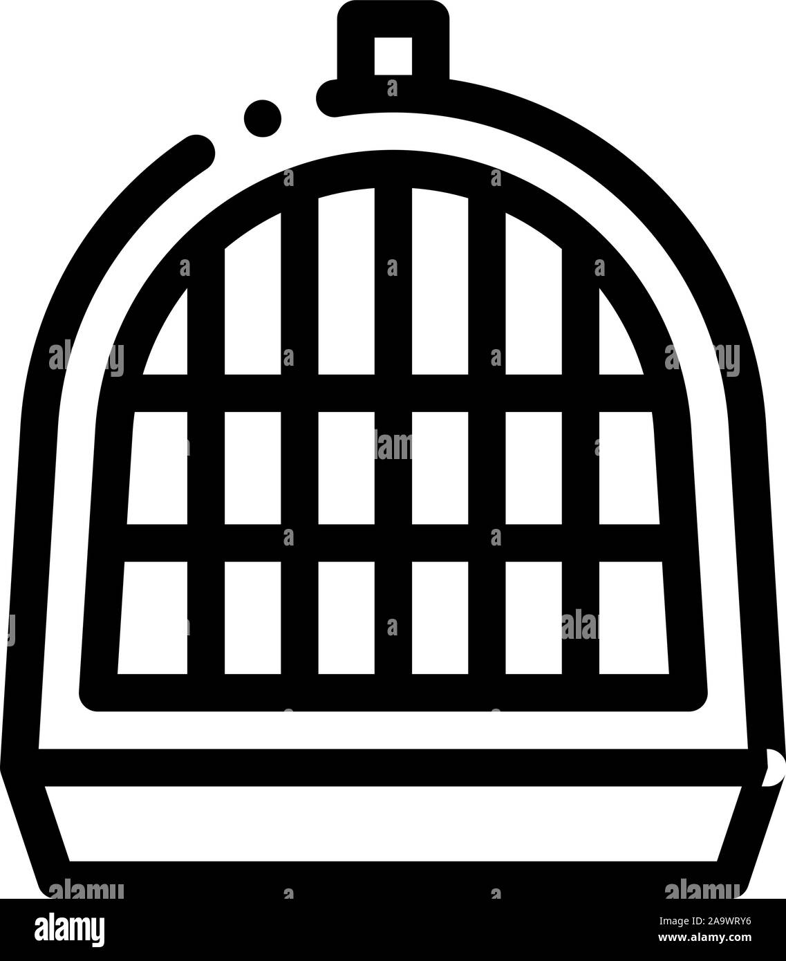Pet Cage Icon Vector Outline Illustration Stock Vector Image & Art - Alamy