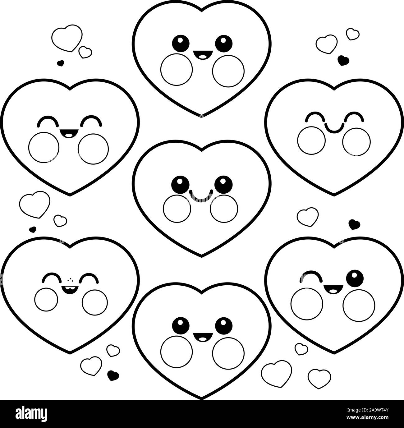 Pretty Heart Coloring Pages
