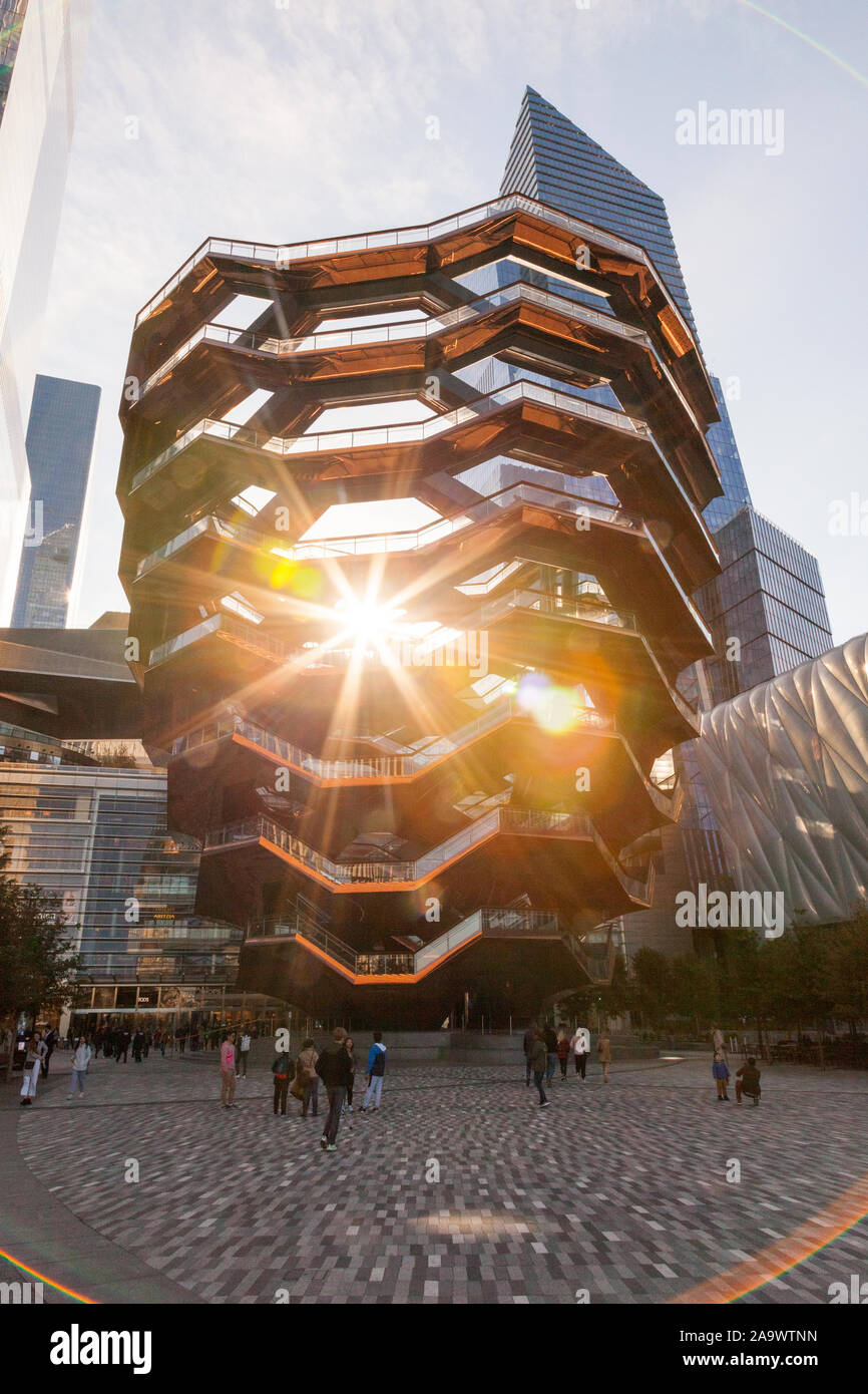 The Vessel, a landmark Thomas Heatherwick studio-designed structure in ...