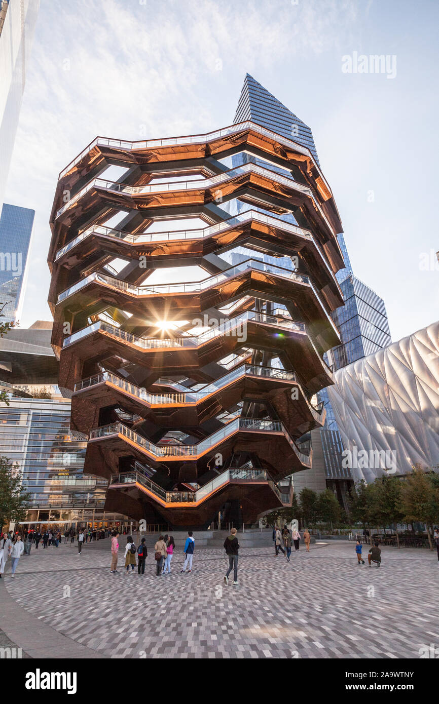 The Vessel, a landmark Thomas Heatherwick studio-designed structure in ...