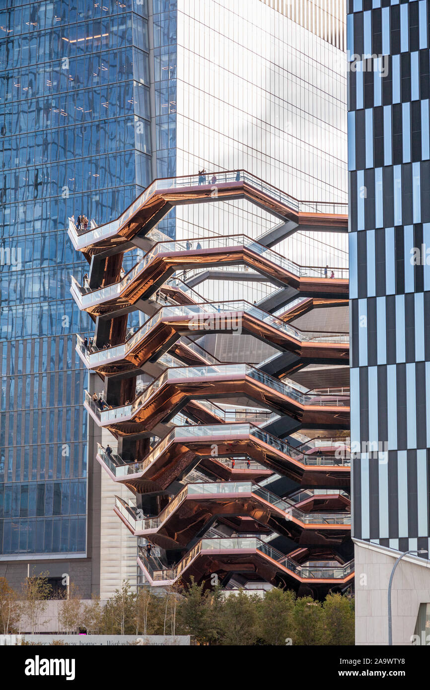 The Vessel, a landmark Thomas Heatherwick studio-designed structure in ...