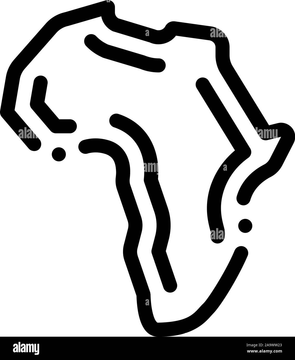Continent Icon Vector Outline Illustration Stock Vector Image & Art - Alamy