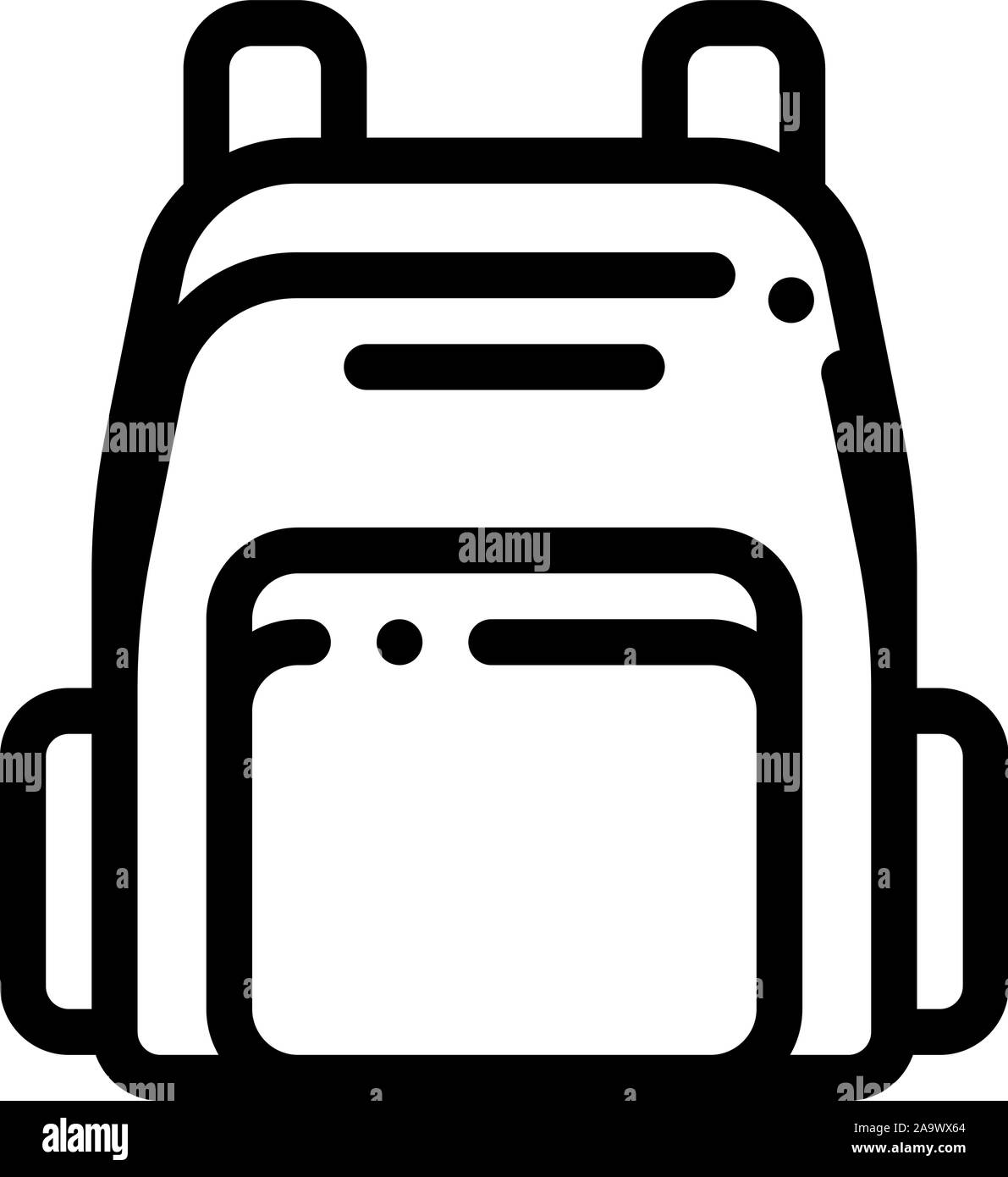 Rucksack Icon Vector Outline Illustration Stock Vector Image & Art - Alamy