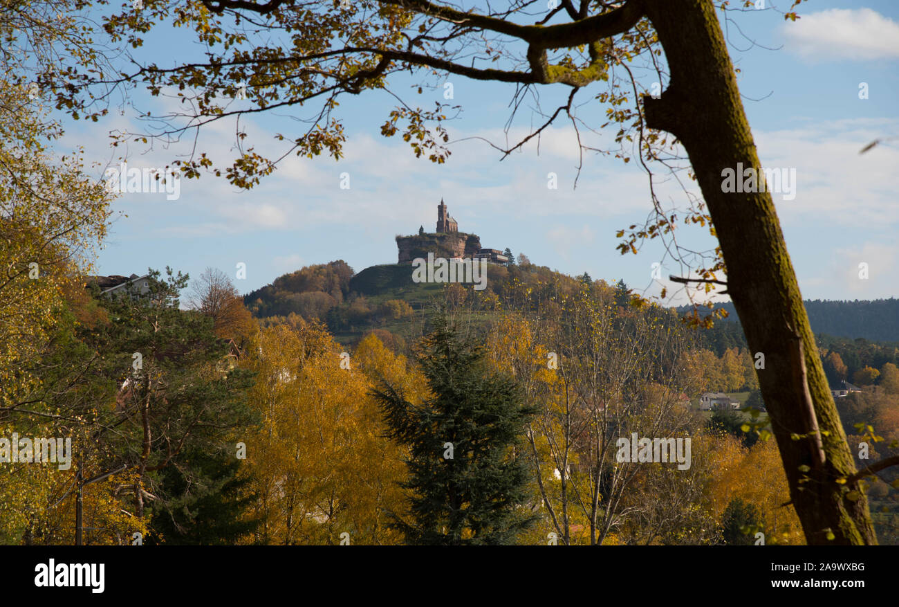 Rocher de Dabo in the vosges mountains in france Stock Photo - Alamy