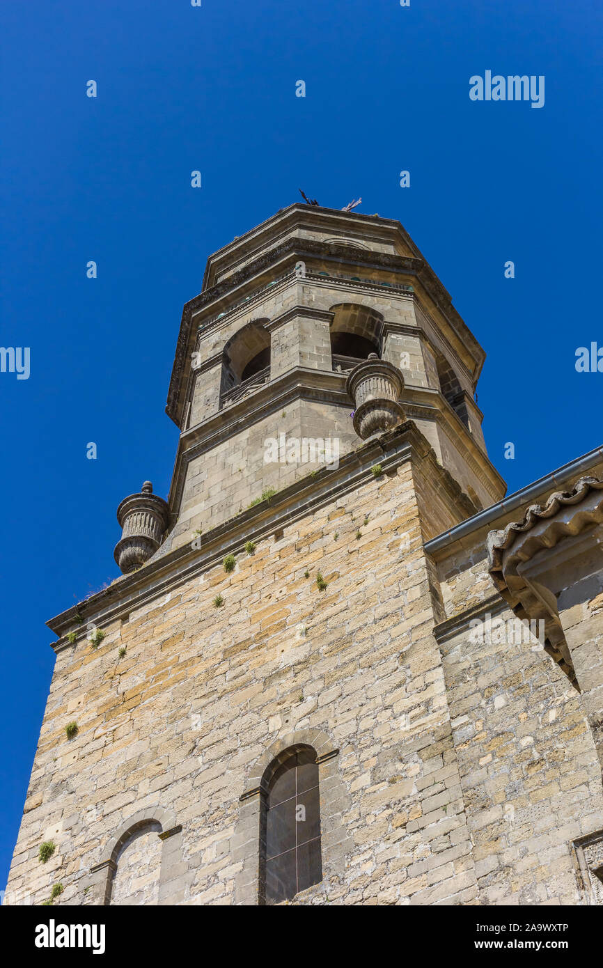 Tower of the historic cathedral in Baeza, Spain Stock Photo - Alamy