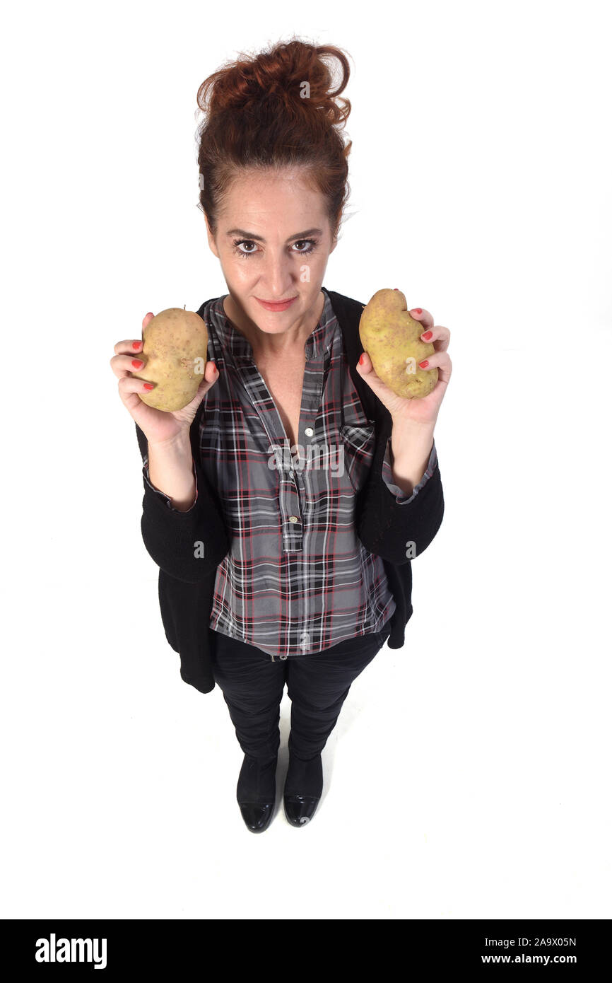 Woman potato Cut Out Stock Images & Pictures - Alamy