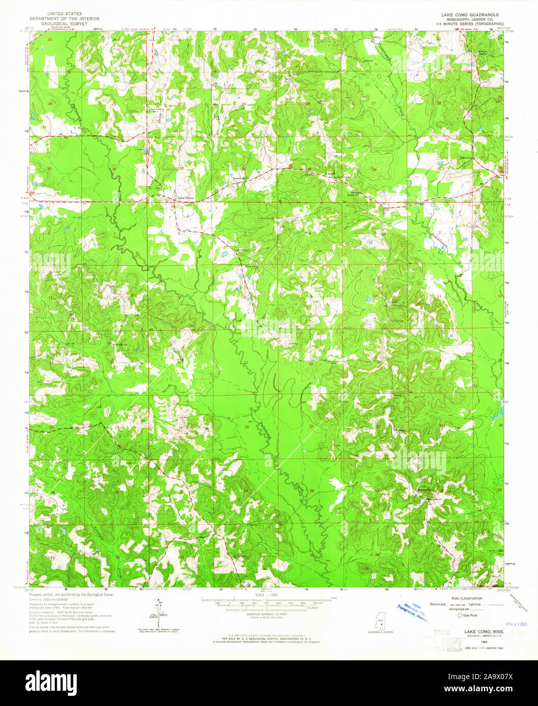 Como mississippi map hi-res stock photography and images - Alamy